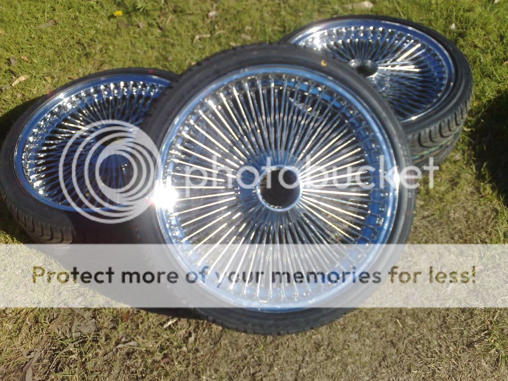 [WA] - 20x8 100 spoke wire rims (x6, 4 with tyres 2 without) | Just ...